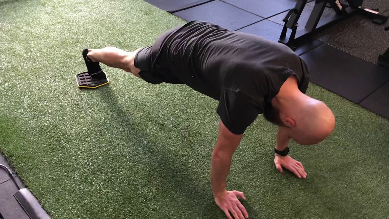 Plank Alternating Leg ABDuction w/ Sliders - YouTube