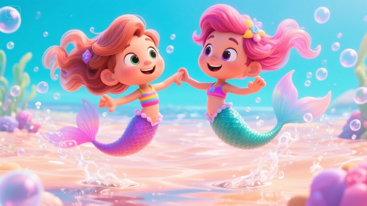 Mermaids Bubble Dance Song | Underwater Dance Rhyme for Kids | Fun ...