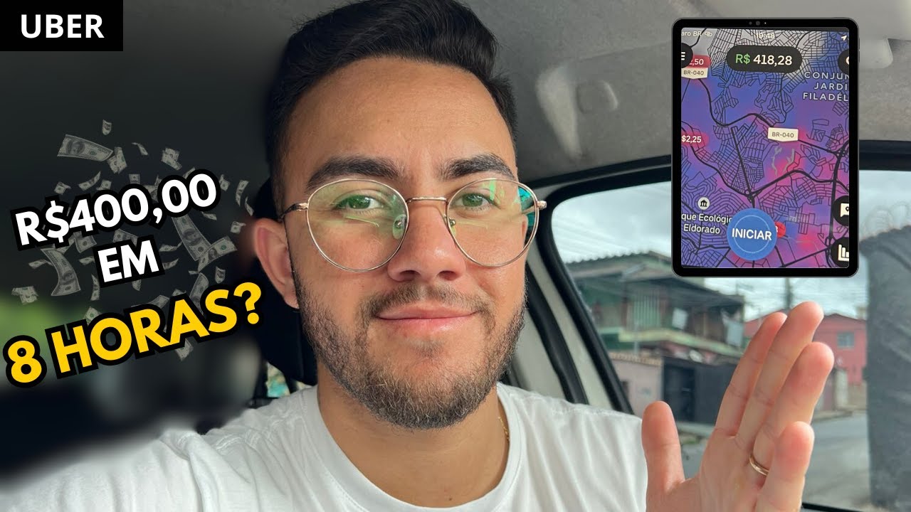 🔵8 HORAS | QUANTO GANHA UM UBER TRABALHANDO NESSA CARGA HORÁRIA?🔵 #uber ...