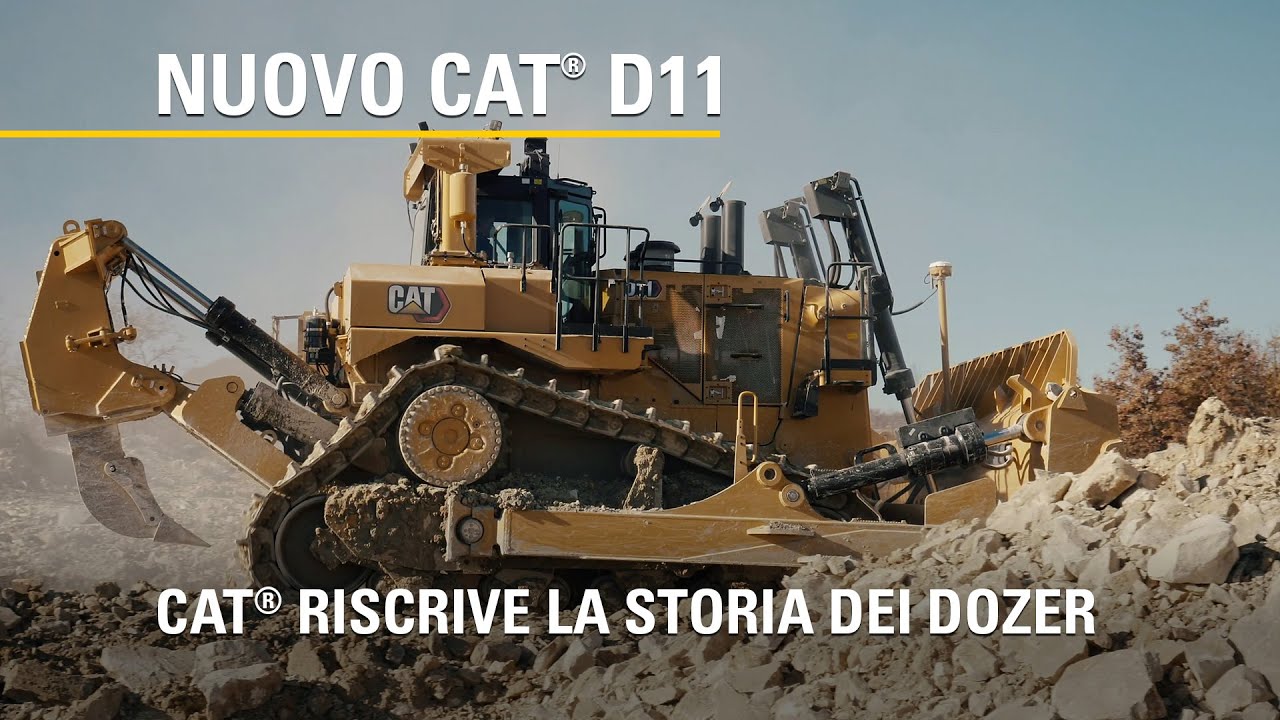 Arrivato in Italia il nuovo Dozer Cat D11 - YouTube