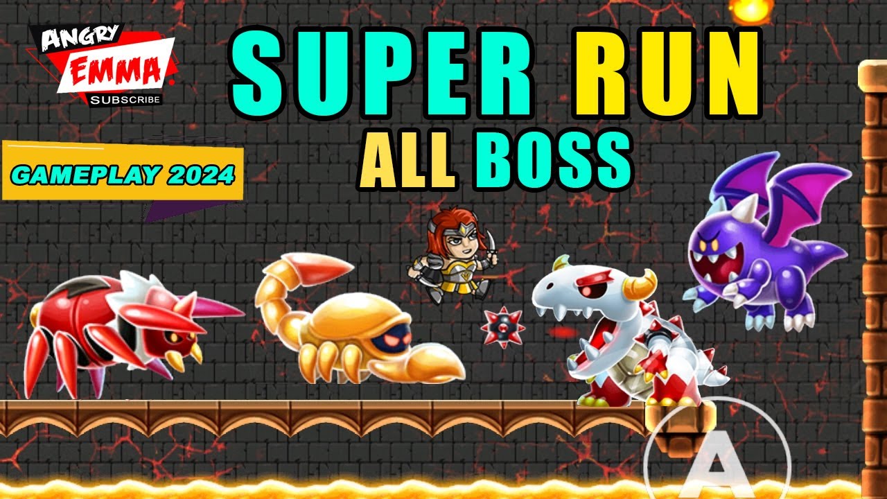 Super Run - ALL BOSSes (Levels 10,20,30,40,50,60,70,160) Gameplay 2024 ...