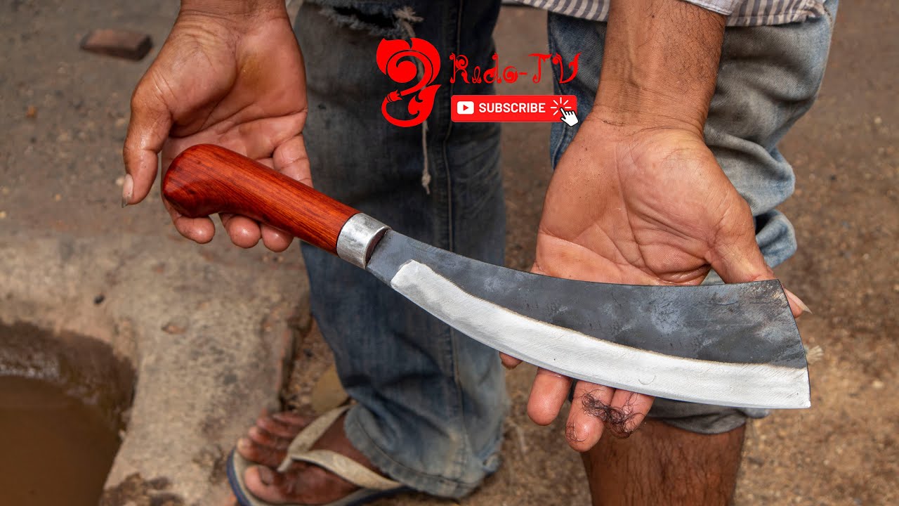 Blacksmithing - Forging a Machete Blade Super Sharp - YouTube