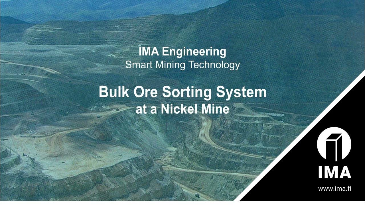 IMA Engineering Bulk Ore Sorting System at a Nickel Mine - YouTube