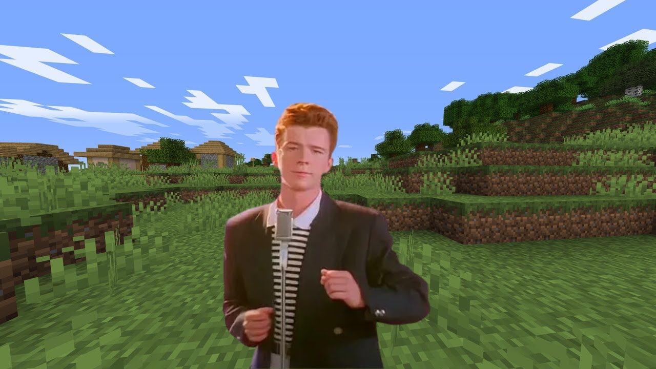 Rick Astley Plays Minecraft - YouTube