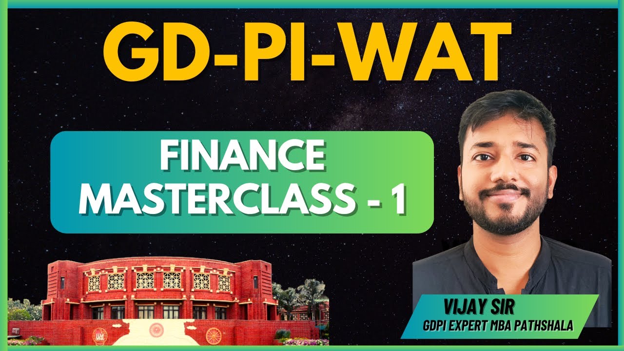 Management Masterclass | Finance part 1 (Free)| GDPI Mastery Course ...