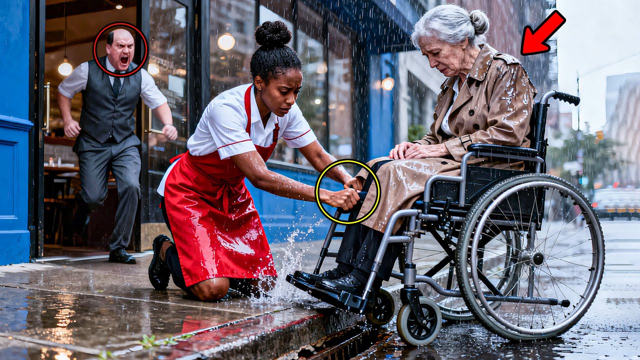 A Waitress Freed an Elderly Woman’s Stuck Wheelchair in the Rain, Next ...