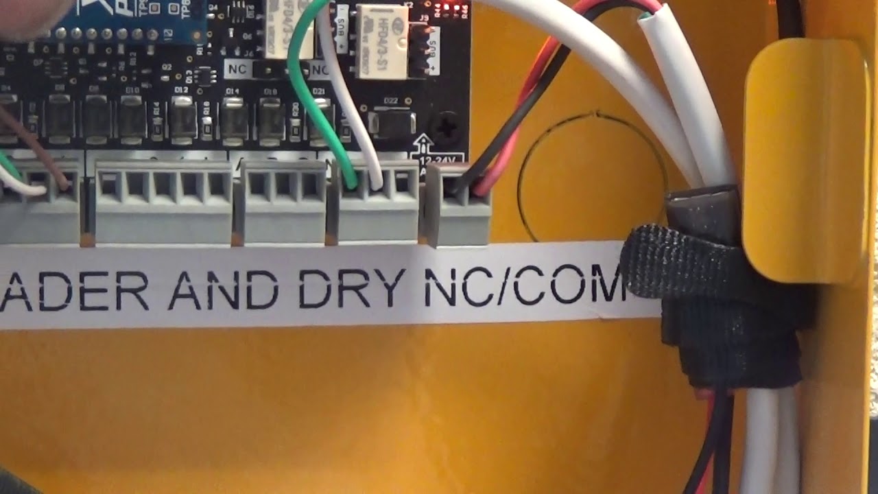 mag locks with card reader and two forms of egress - YouTube