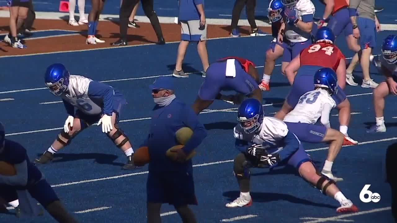 Boise State football gearing up for spring football game - YouTube