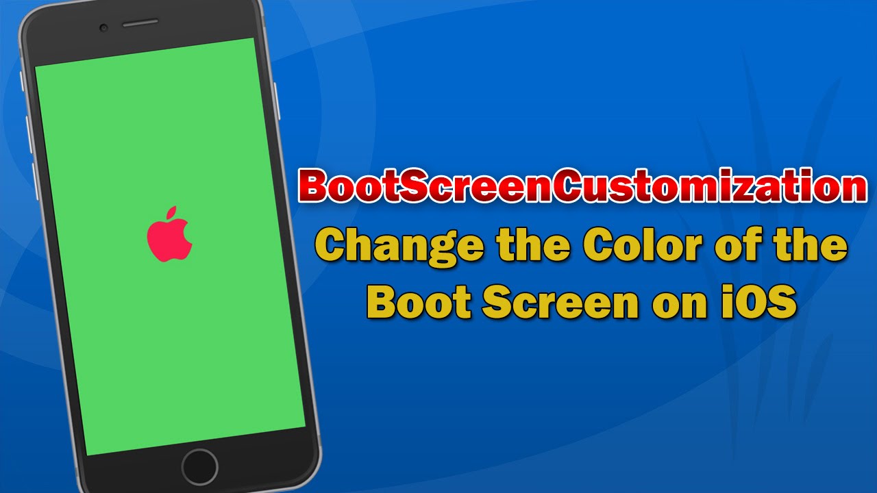 Change the Colour of iPhone Boot Screen | BootScreenCustomization Cydia ...
