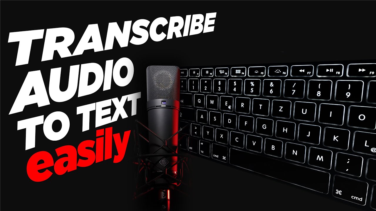 Transcribe Audio to Text Easily | No Typing Required - YouTube