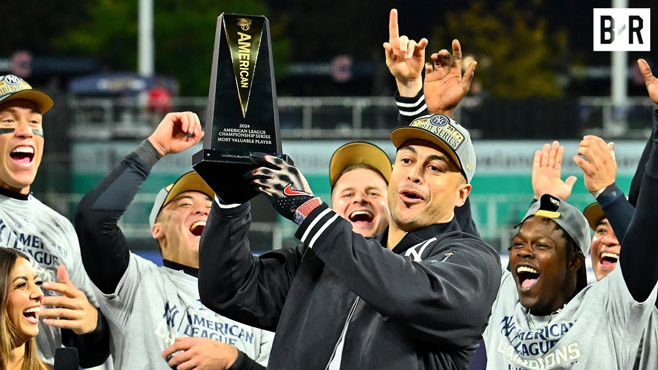 New York Yankees ALCS Trophy & MVP Presentation | 2024 MLB Postseason ...