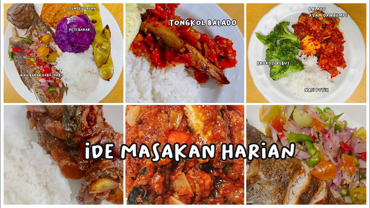 6 IDE MENU HARIAN, SET MENU HARIAN, RESEP MUDAH & CEPAT, MENU SAHUR ...