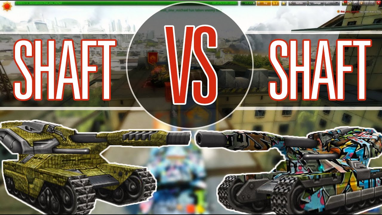 Shaft vs Shaft || Tanki Online Super fight Michael vs Dayka2000 - YouTube