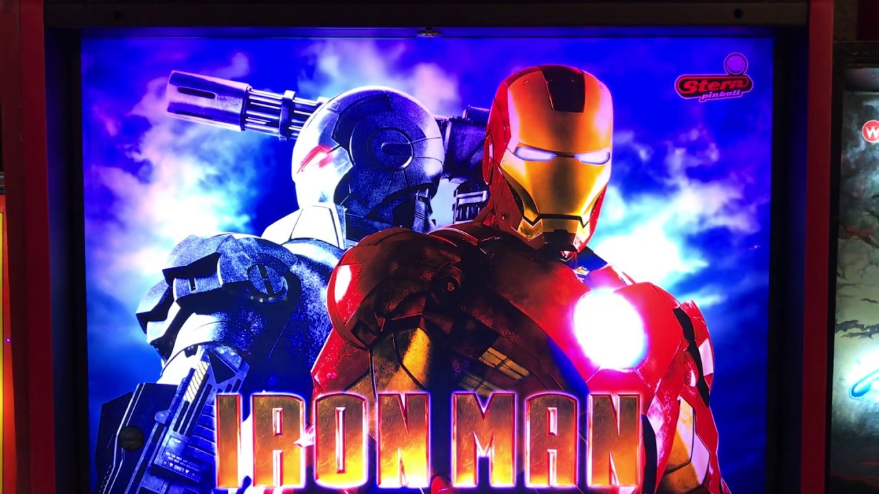 Iron Man Pinball Machine Backglass - Translite - Playfield Quick Look ...