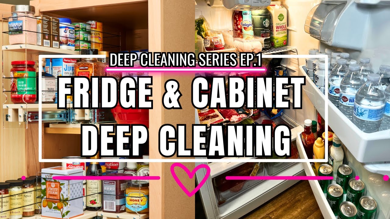 Fridge & Cabinet Deep Cleaning|NEW Deep Cleaning Series|Freezer Clean ...