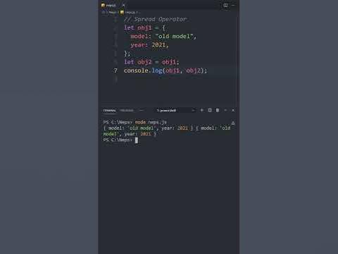 Javascript | Spread operator in action. #Shorts - YouTube