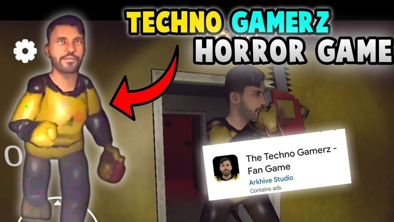 Playing Techno Gamerz Horror Game | Techno Gamerz Fanmade Horror Game 🤩 ...