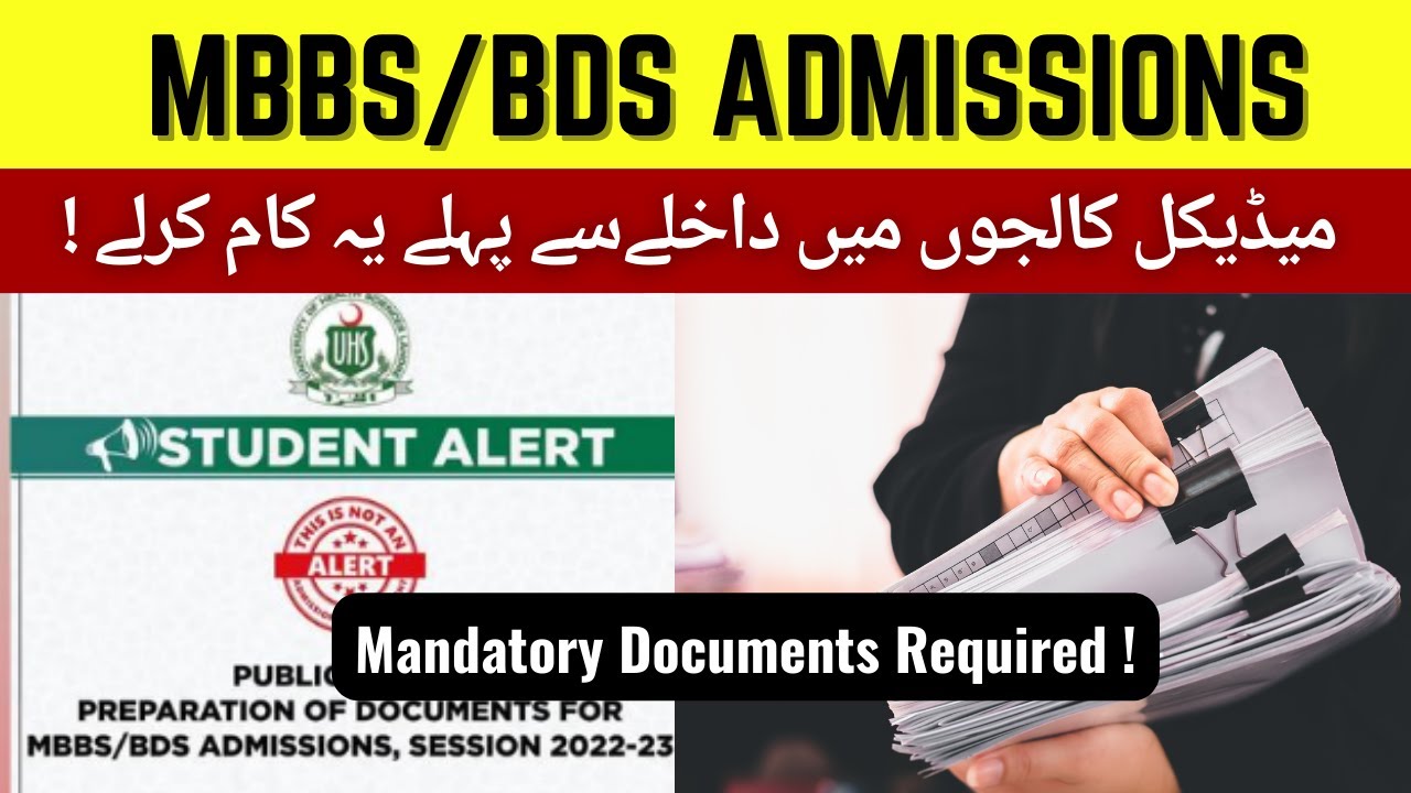 Important Documents Required for Admissions in MBBS Medical colleges in ...