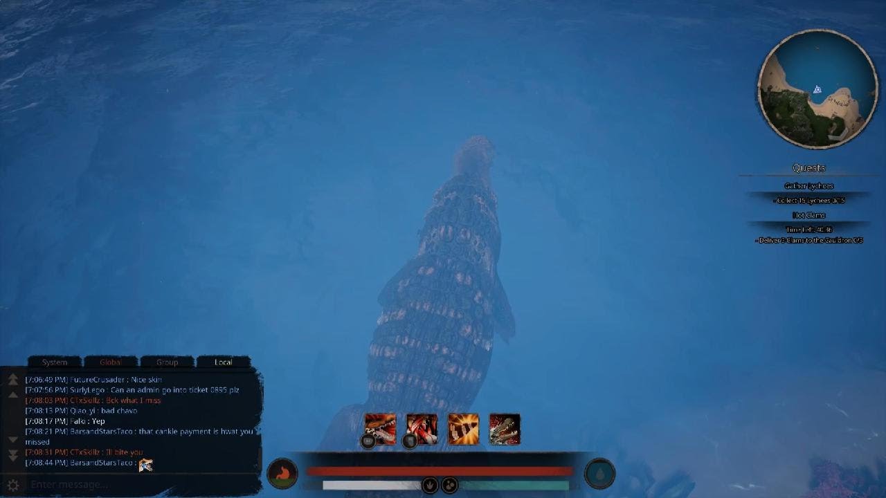 Path of Titans Deinosuchus Carch ambush - YouTube