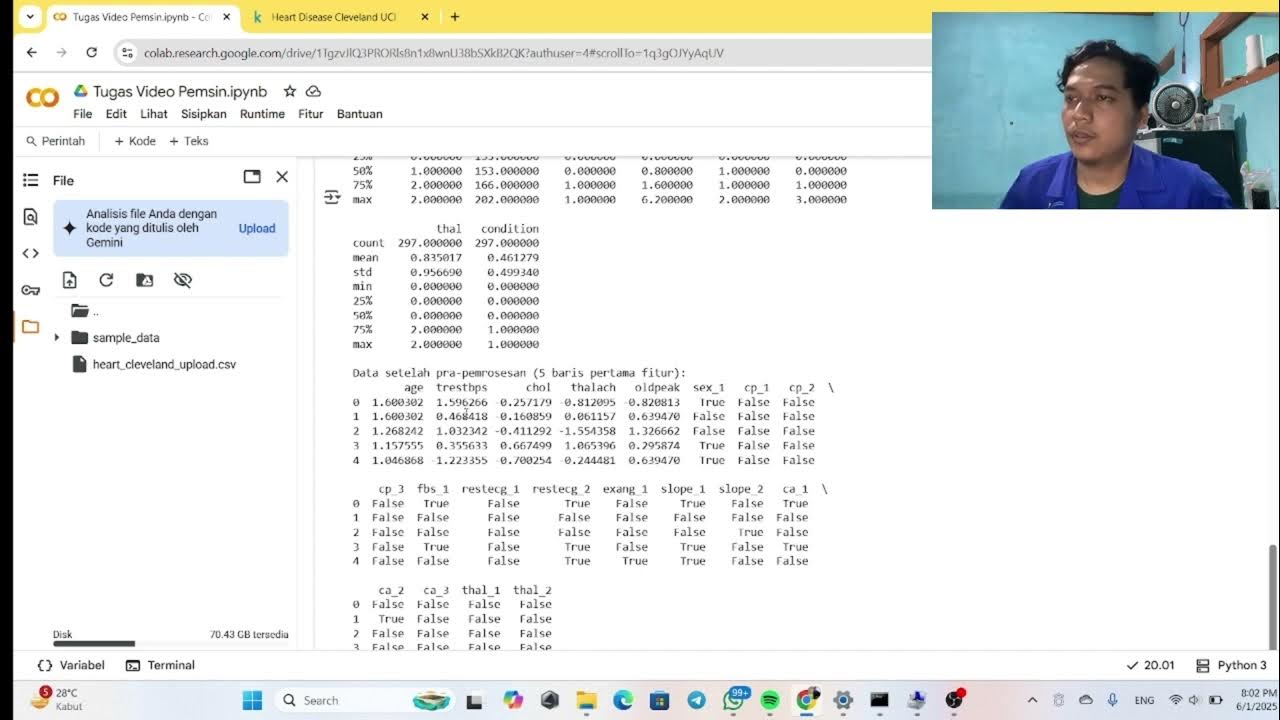 Tugas Pemsin analisis data & Pembangunan Model Prediksi Penyakit ...