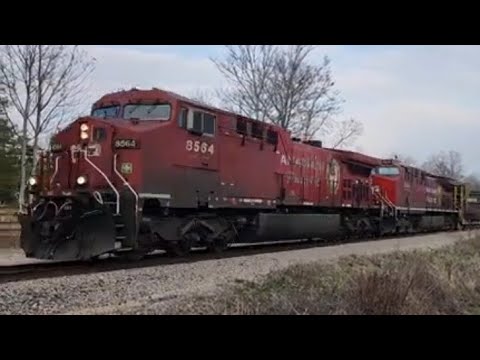 CP 8564 & CP 8021 Westbound mixed freight #canadianpacific #railfanning #trainvideo - YouTube