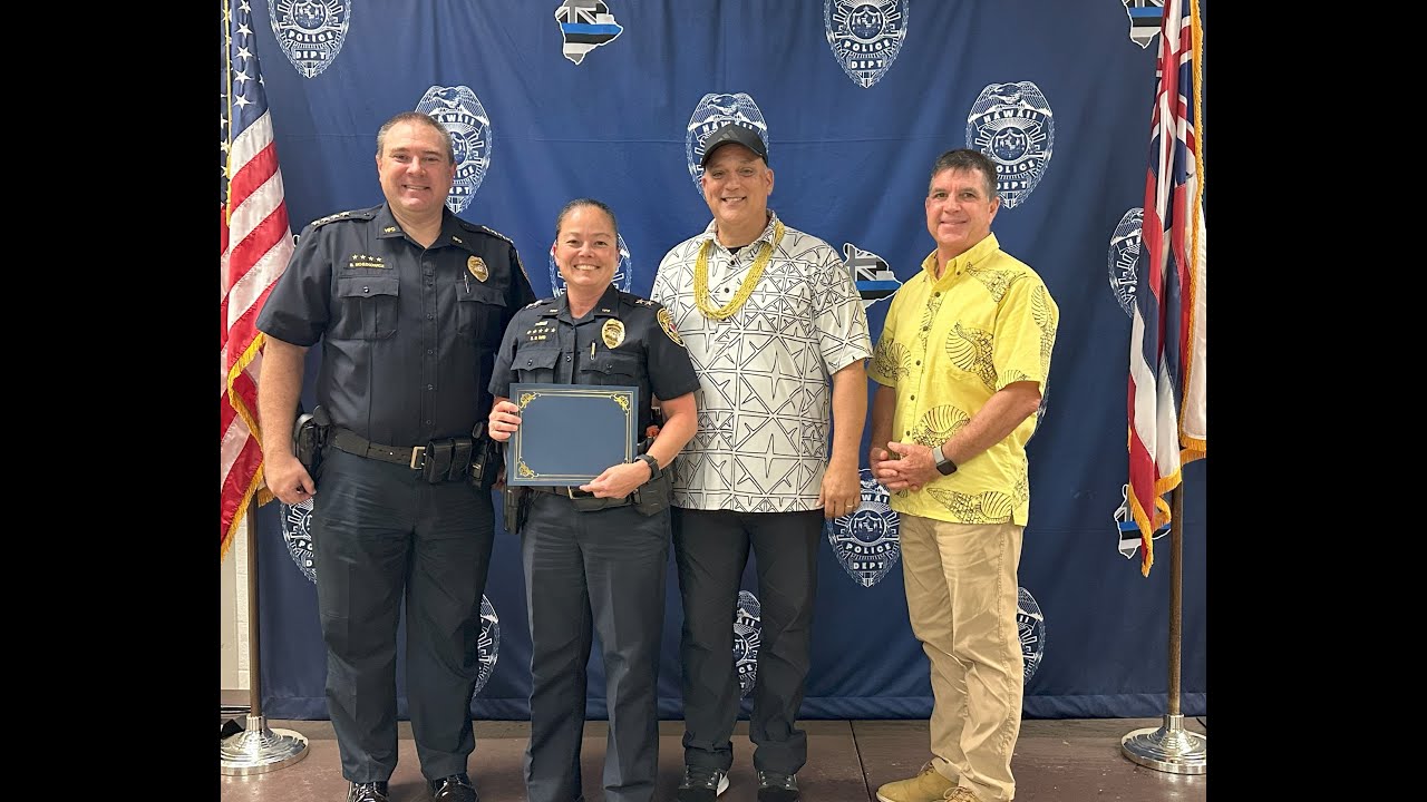 Hawaii Police Department Recognition Ceremony in Hilo, January 29, 2025 ...