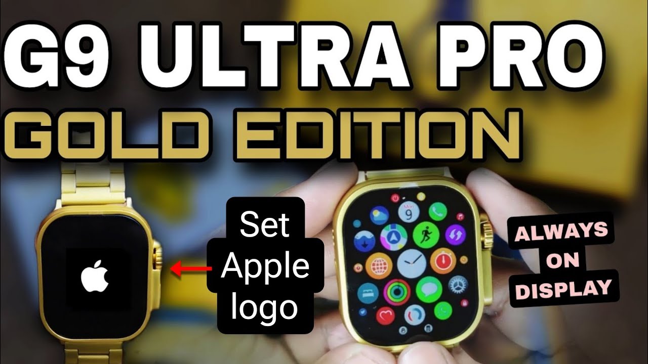 G9 Ultra pro smartwatch Golden Edition | g9 ultra golden watch | Smartwatch G9 ultra pro - YouTube