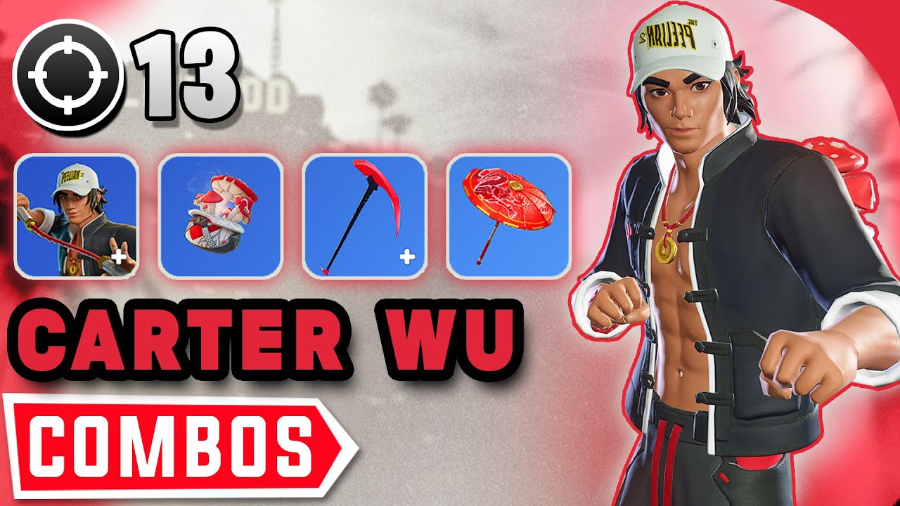 Best *CARTER WU* Skin COMBOS with Gameplay - YouTube