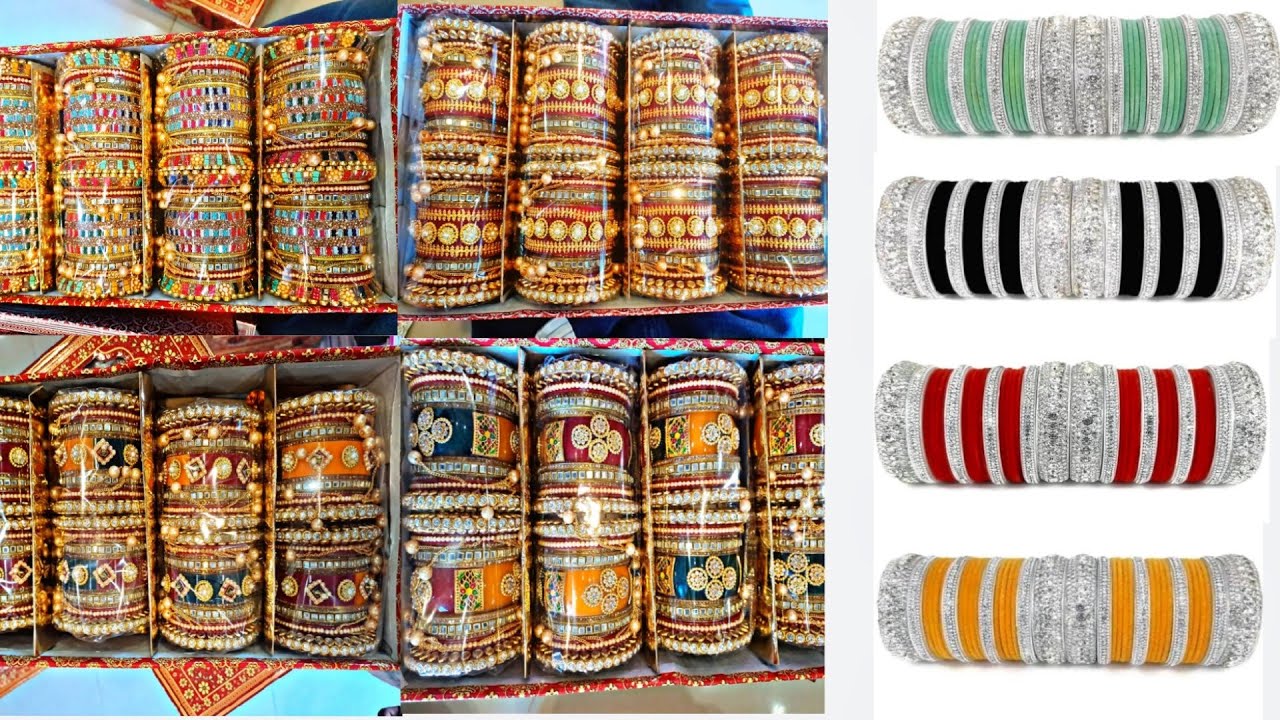 velvet set bridal chura set ll Rajasthani Chuda ll velvet set - YouTube