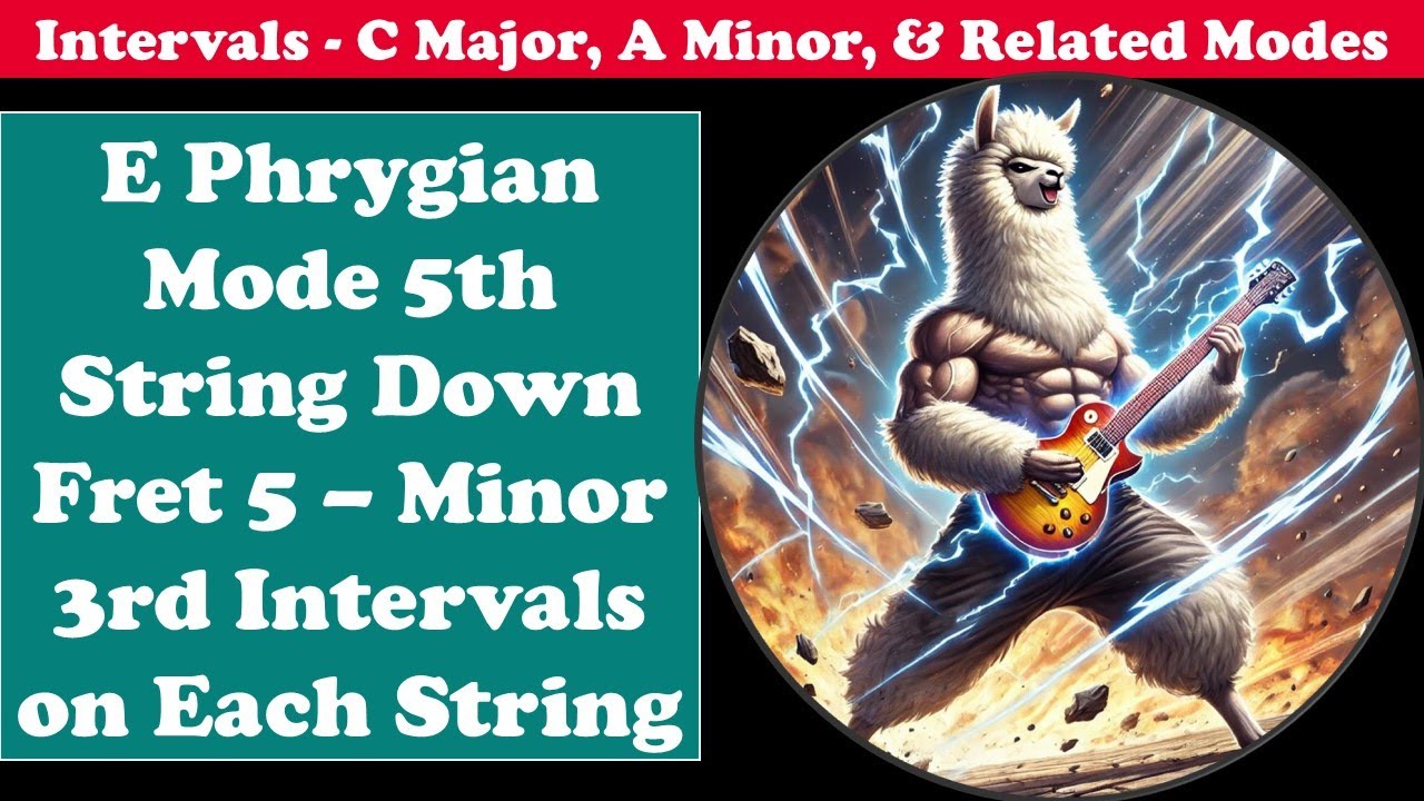 E Phrygian Mode 5th String Down Fret 5 – Minor 3rd Intervals on Each String 2 - YouTube