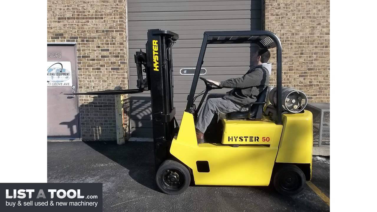 Hyster S50XL Fork Lift Truck - YouTube