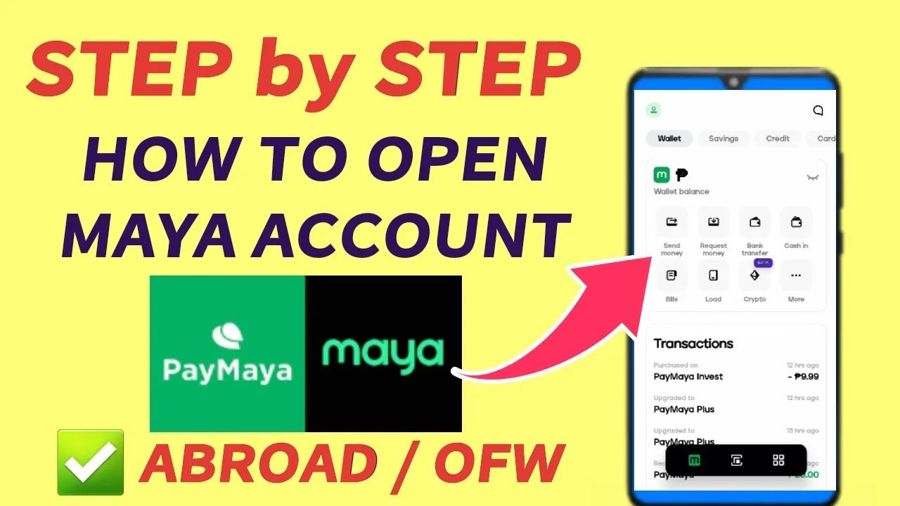 HOW TO OPEN MAYA / PAYMAYA ACCOUNT ABROAD STEP BY STEP HOW TO UPGRADE ...