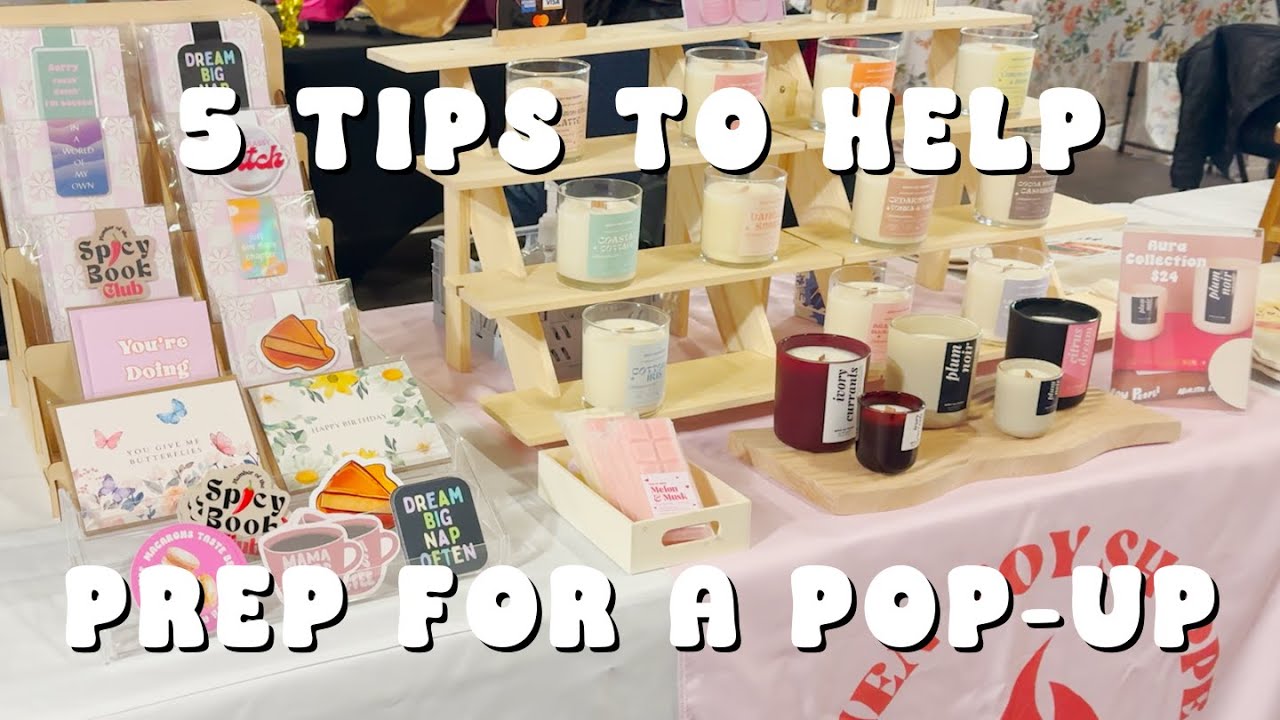 how to prep for a pop-up | recap of my past pop-up markets, spring ...