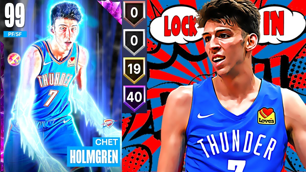 DARK MATTER LOCK IN CHET HOLMGREN GAMEPLAY! HE IS BASICALLY AN ...
