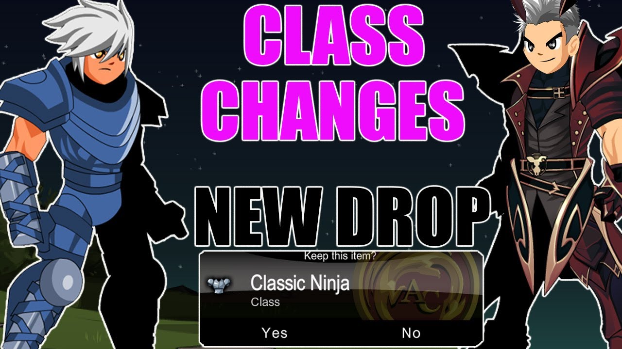 AQW New Classic Ninja Class Drop! And New Ninja Class | Changes to ...