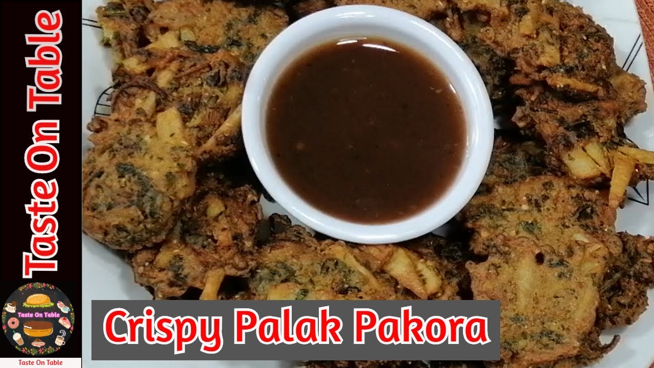 Crispy Palak Pakora Recipe |Palak Pakora | Palak Pakoda Kaise banaye ...