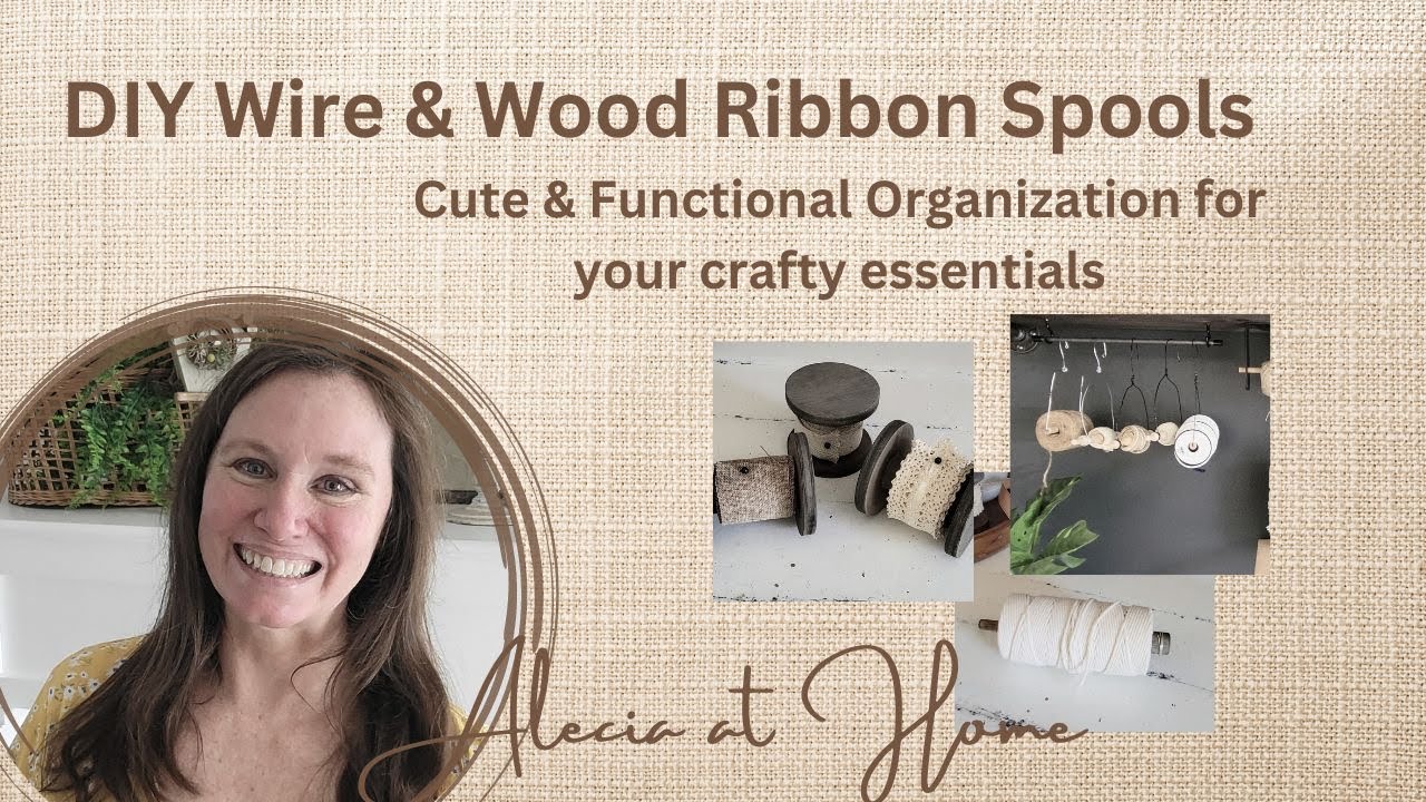 DIY Wire & Wood Craft Spools | Cute & Functional Organization for all ...