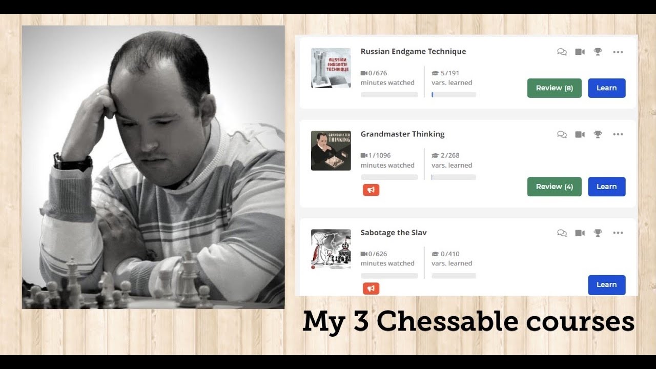 My 3 Chessable courses - YouTube