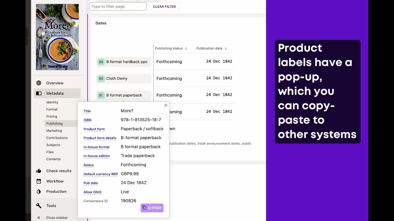 Copy and paste key metadata - YouTube