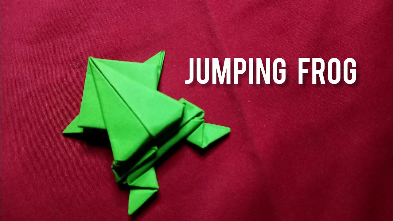 How To Make A Jumping Frog | Cara Membuat Kodok Melompat | Origami Frog ...