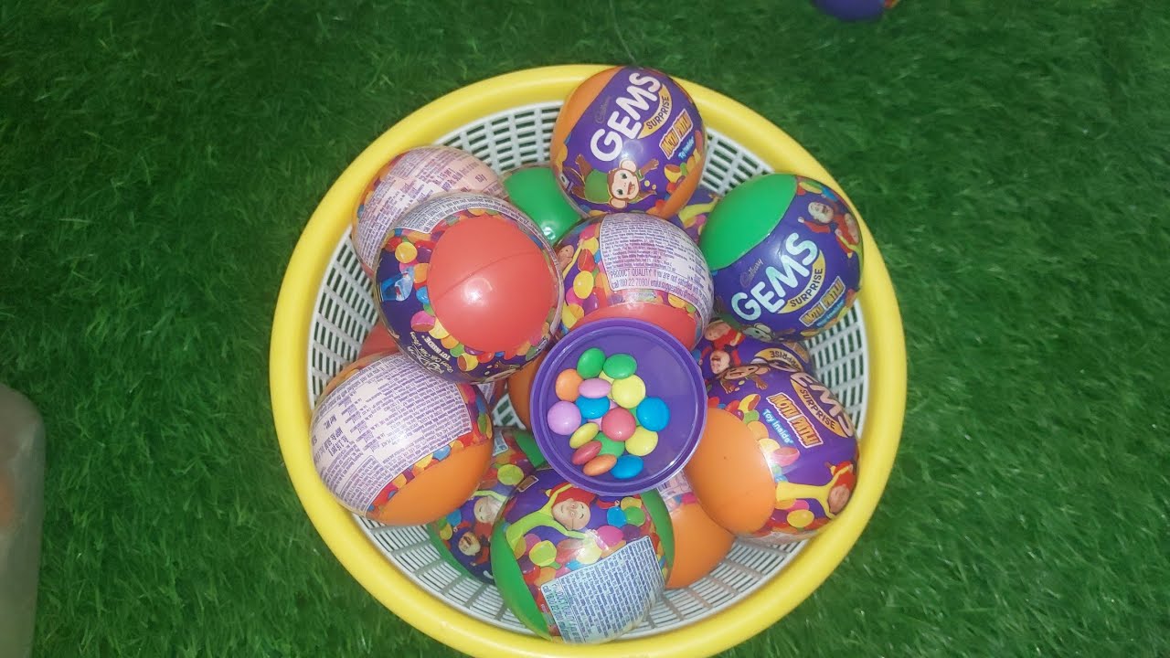 Some lot's of new cadbury gems ball - YouTube