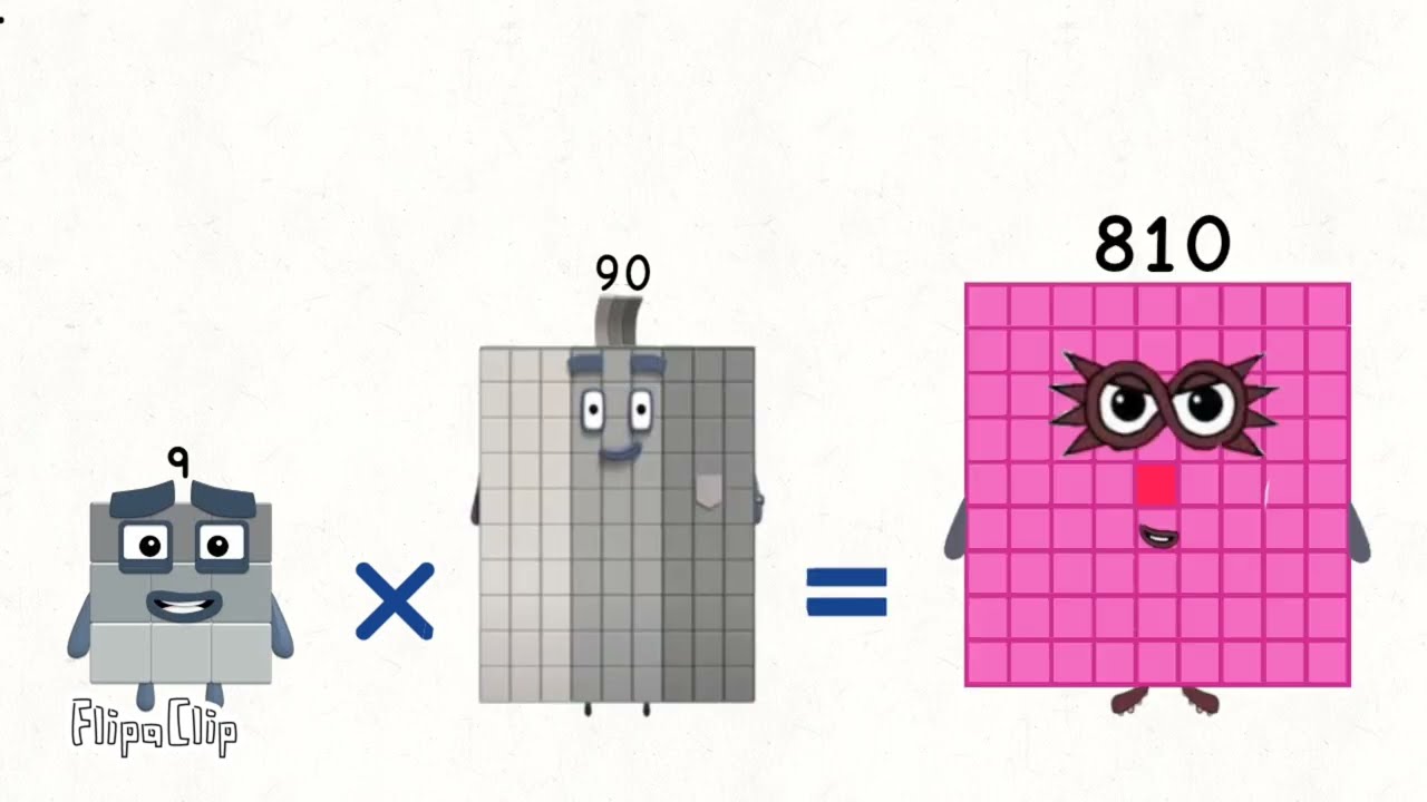 Numberblocks 9 81 810 8100 81000 810000 8100000 to 81000000 (81 million ...