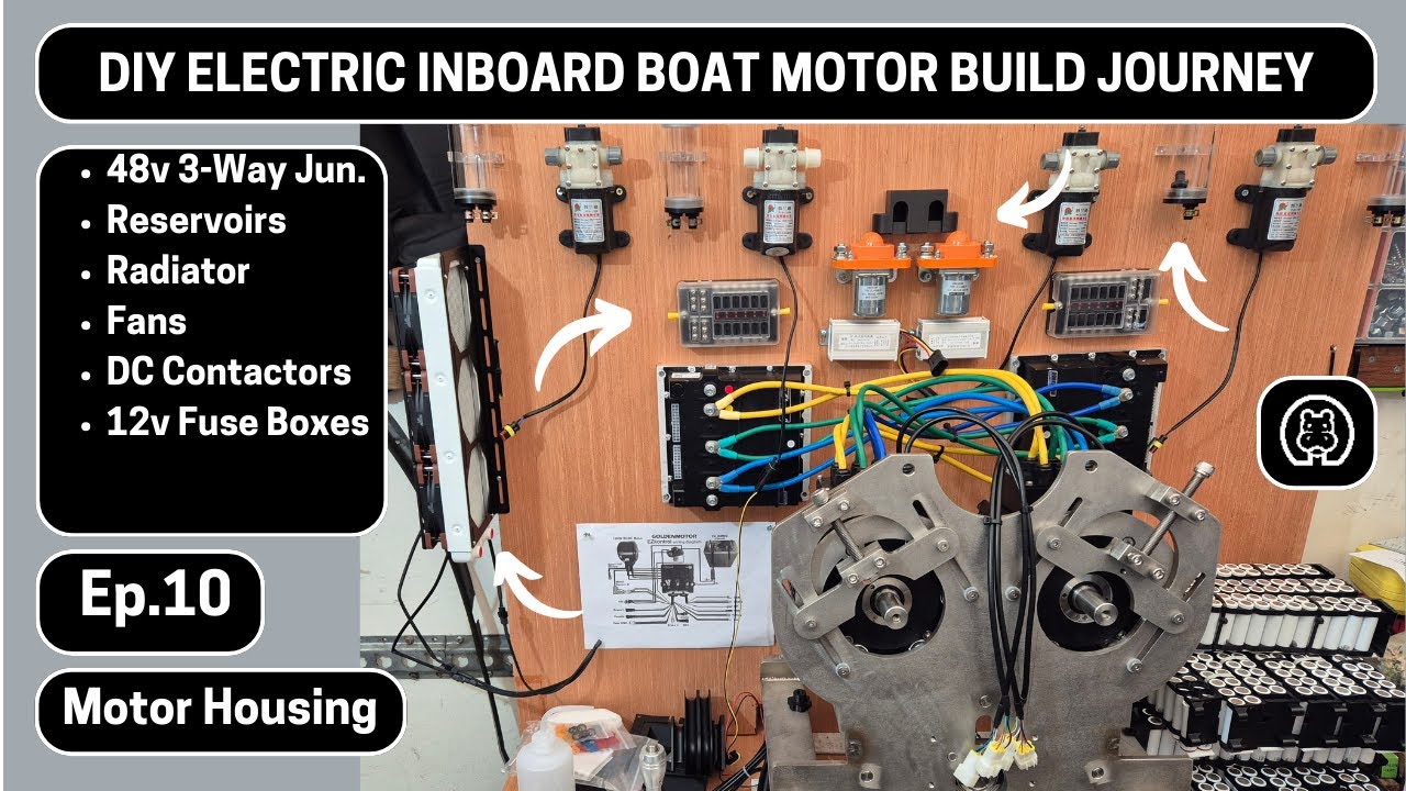 Off-Grid Boat: DIY Electric Boat Motor Assembly - Ep. 10 - YouTube