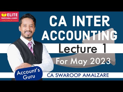 CA INTERMEDIATE ACCOUNTING LEC 1 MAY 2023 BATCH BY CA SWAROOP  #cainter #may2023 #insuranceclaims