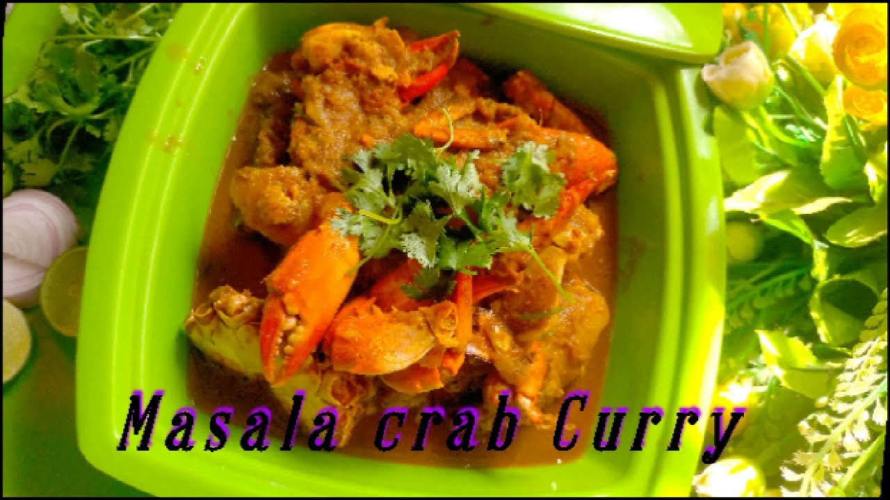 how to make crab..masala crab Curry.... @bindurosei2877 - YouTube
