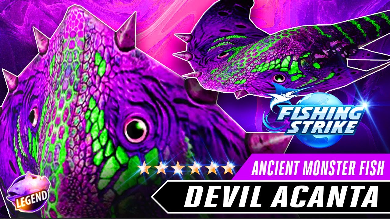 LEGENDARY ANCIENT DEVIL ACANTA Shovelnose - ANCIENT MONSTER FISH CATCH ...