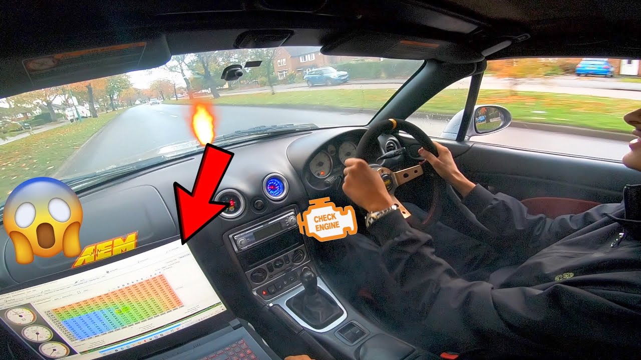 ROAD TUNE FAIL! BOOSTED MX5 ENGINE BLOWS UP WHILST FILMING! - YouTube