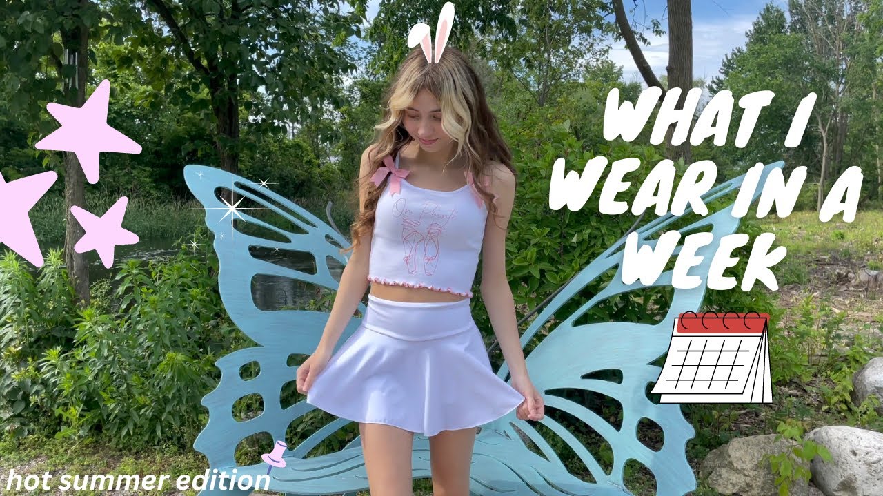 what i wear in a week *hot summer edition* - YouTube
