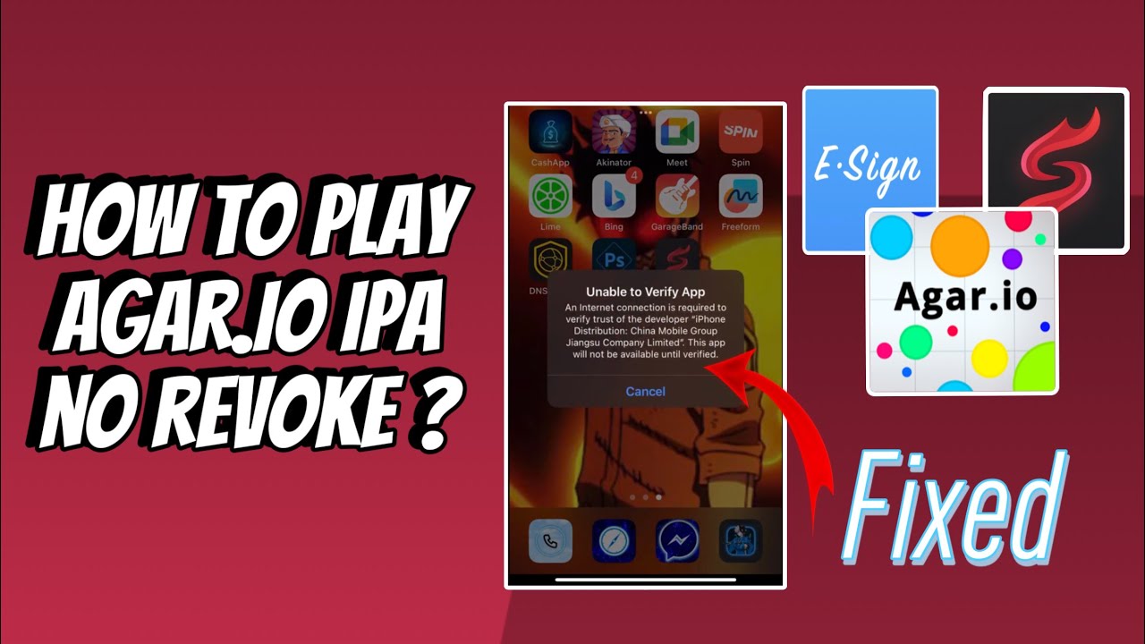 HOW TO FIX IPA APP REVOKE ? ( Agar.io Mobile ) - YouTube