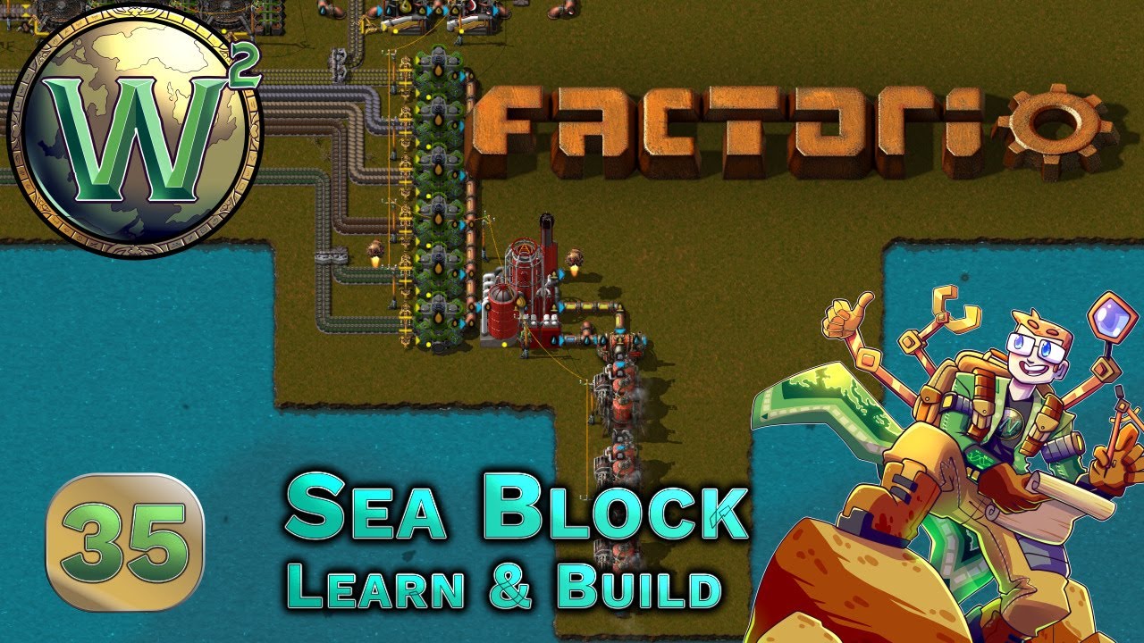 Factorio Sea Block Learn & Build - Nutrient Pulp & Fuel Oil - Let's ...